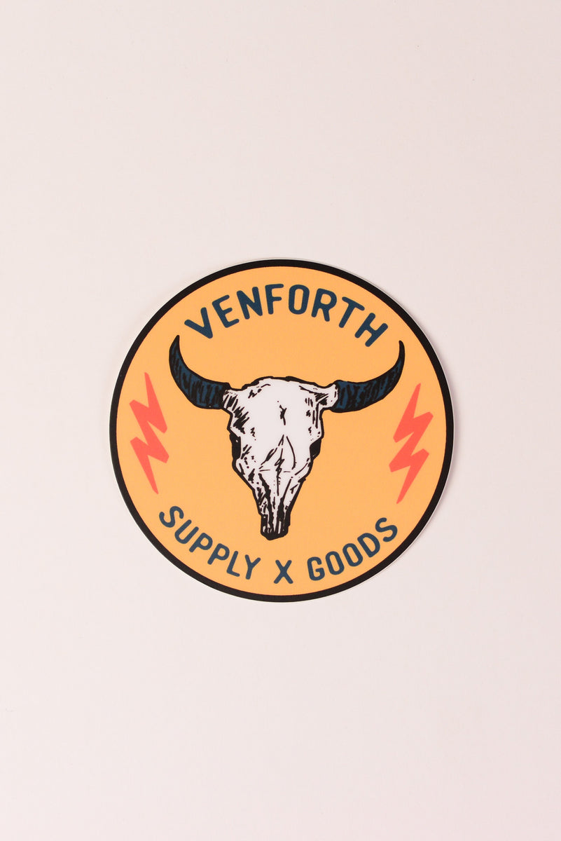 Round Skull Sticker – Venforth Supply & Goods